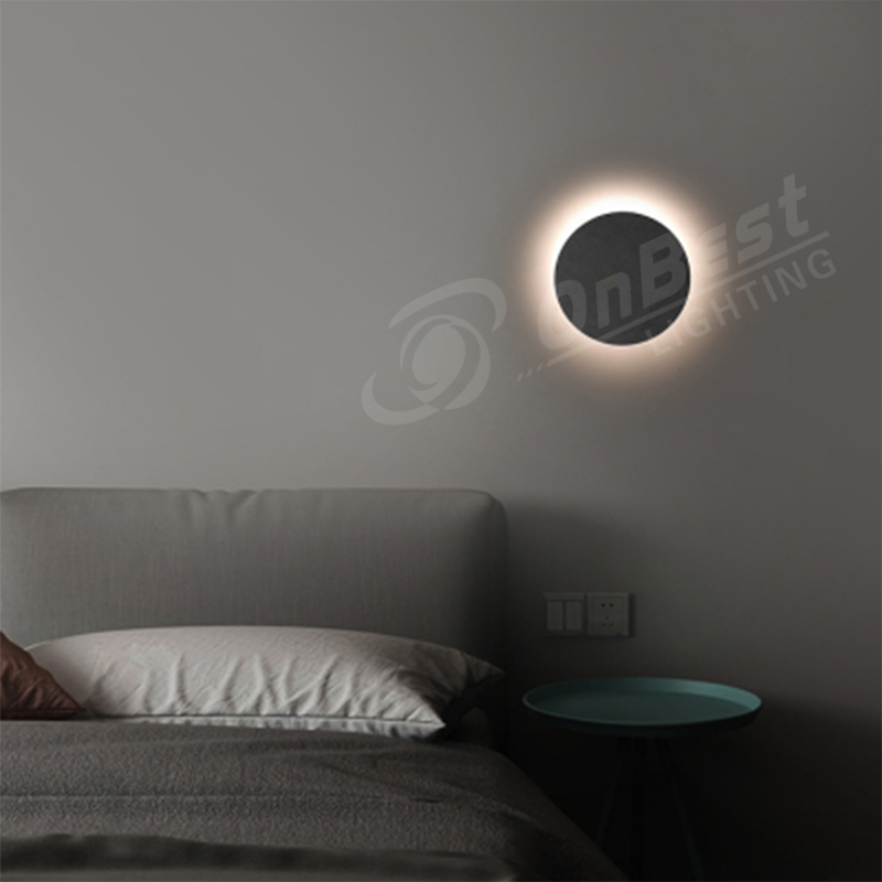 Eye-Catching Lunar Eclipse 8W Led Wall Sconce in Waterstone,Terrazzo ...